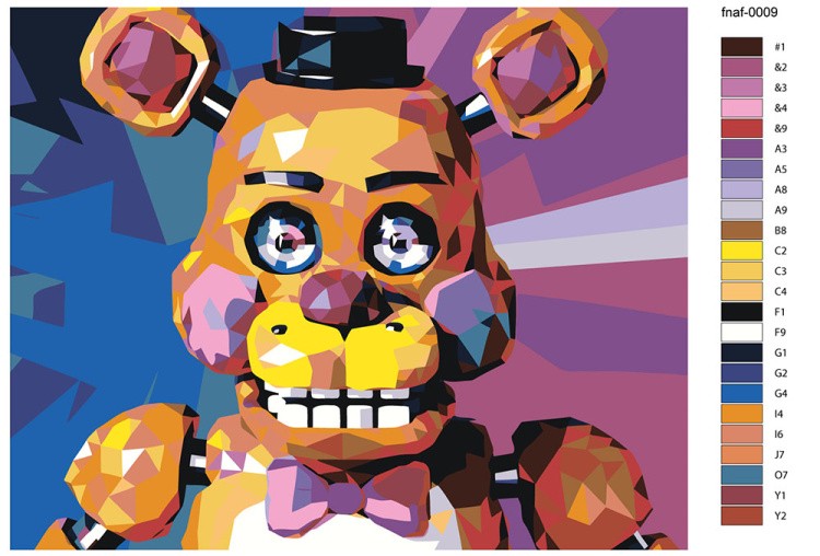 Картина по номерам «Фнаф Five nights at Freddy's Фредди 2» EVEE-fnaf ...